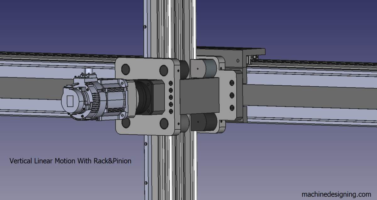 Vertical Linear Motion With Rack&Pinion – 1 | Machine Designing